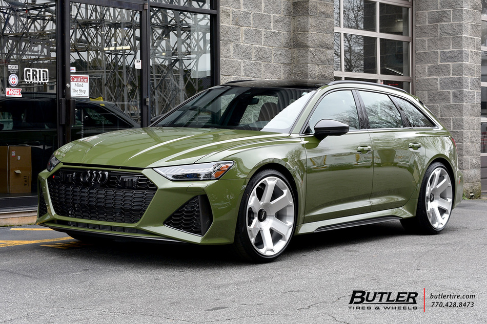 Audi RS6 Avant with 22in Rotiform AVS Wheels exclusively from Butler Tires and Wheels in Atlanta ...