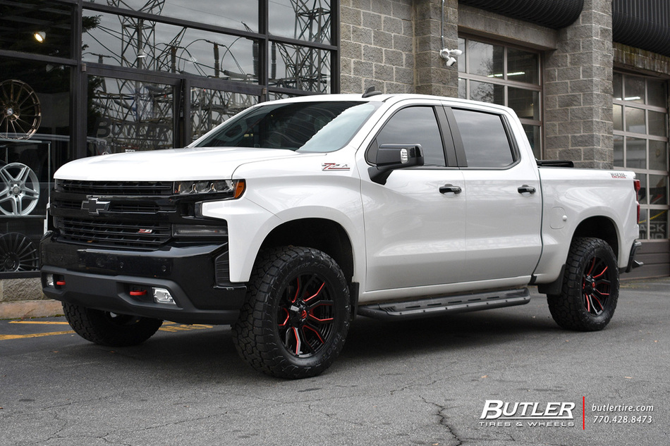 Chevrolet Silverado with 20in Fuel Rage Wheels exclusively from Butler Tires and Wheels in ...