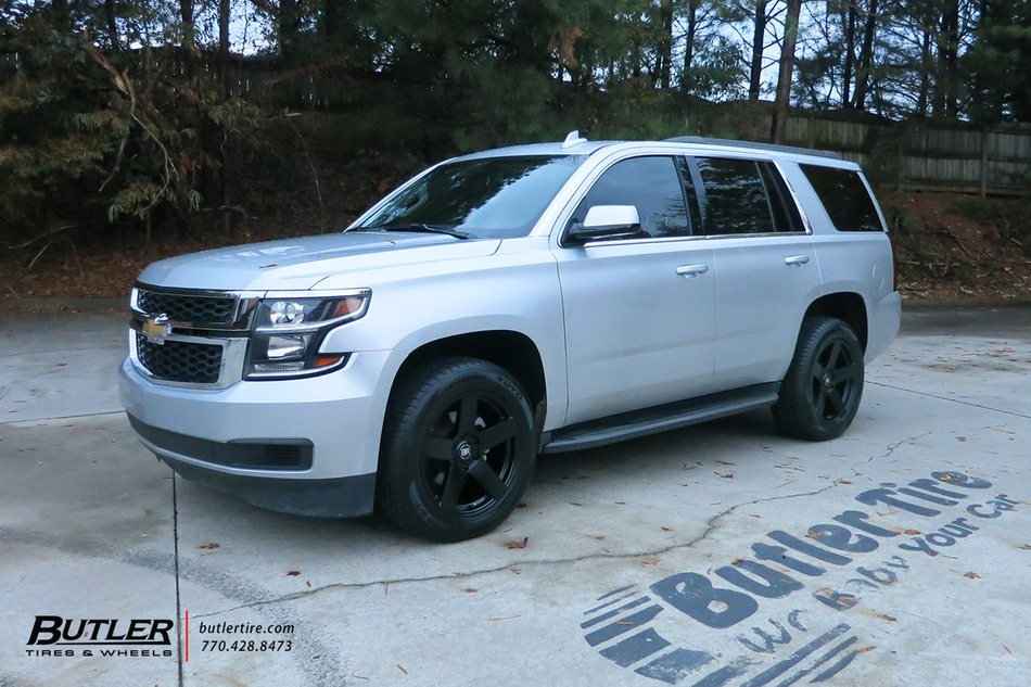 Chevrolet Tahoe with 20in Black Rhino Everest Wheels exclusively from Butler Tires and Wheels in ...