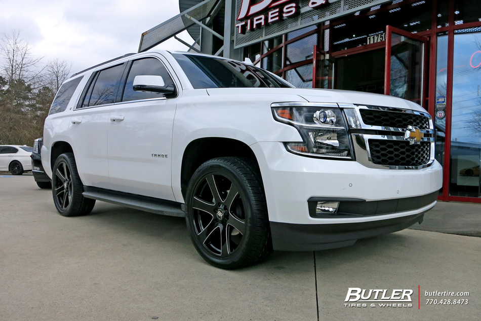 Chevrolet Tahoe with 22in Black Rhino Haka Wheels exclusively from Butler Tires and Wheels in ...