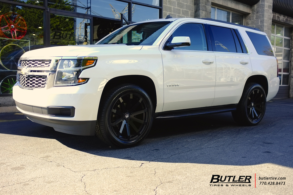 Chevrolet Tahoe with 22in Black Rhino Traverse Wheels exclusively from Butler Tires and Wheels ...