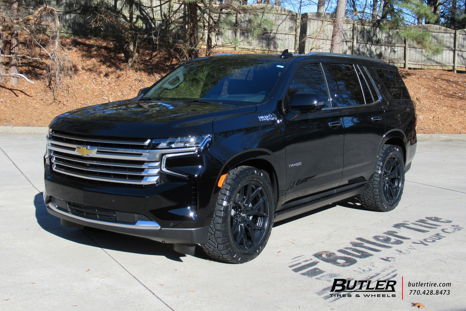 Chevrolet Tahoe with 22in Vossen HF6-4 Wheels exclusively from Butler Tires and Wheels in ...