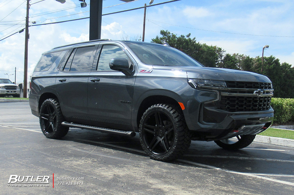 Chevrolet Tahoe with 24in Black Rhino Safari Wheels exclusively from Butler Tires and Wheels in ...