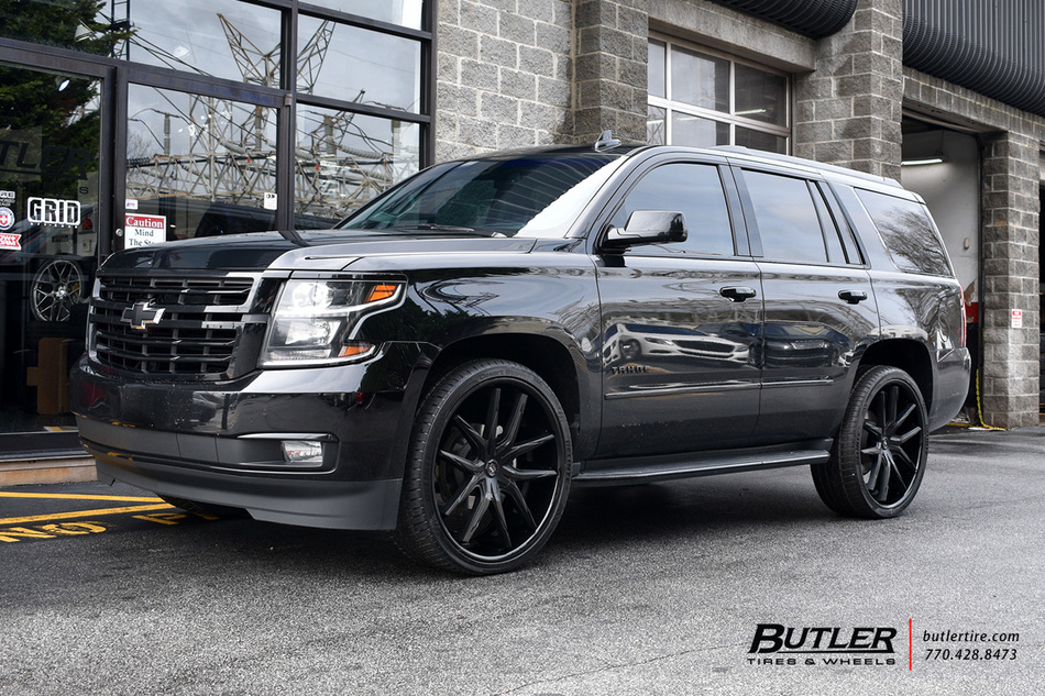 Chevrolet Tahoe with 26in Lexani R-Twelve Wheels exclusively from Butler Tires and Wheels in ...