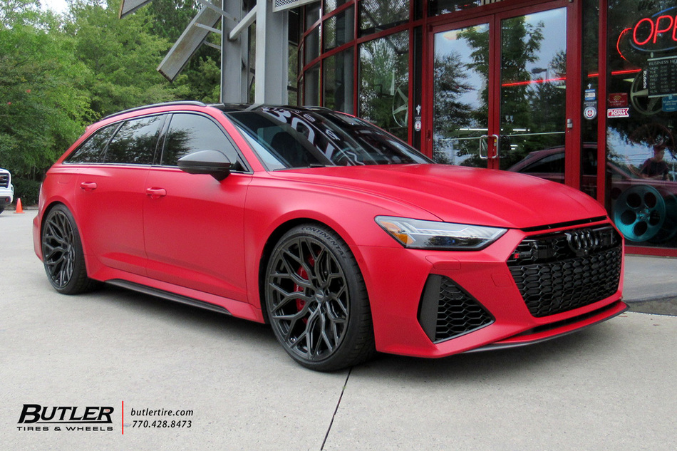 Audi RS6 Avant with 22in Vossen HF-2 Wheels exclusively from Butler ...