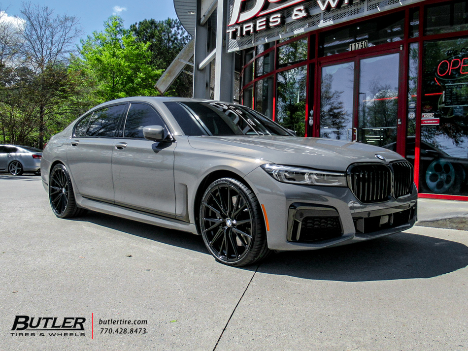 BMW 750I with 22in Vossen HF4T Wheels and Michelin Pilot Sport 4s Tires ...