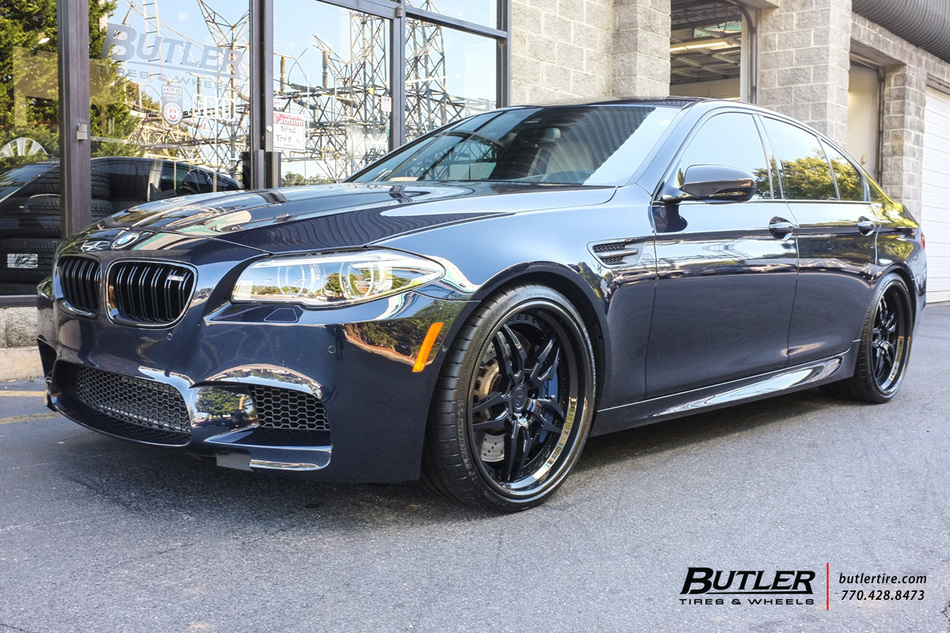 BMW M5 with 21in DUB Attack 5 Wheels exclusively from Butler Tires and ...