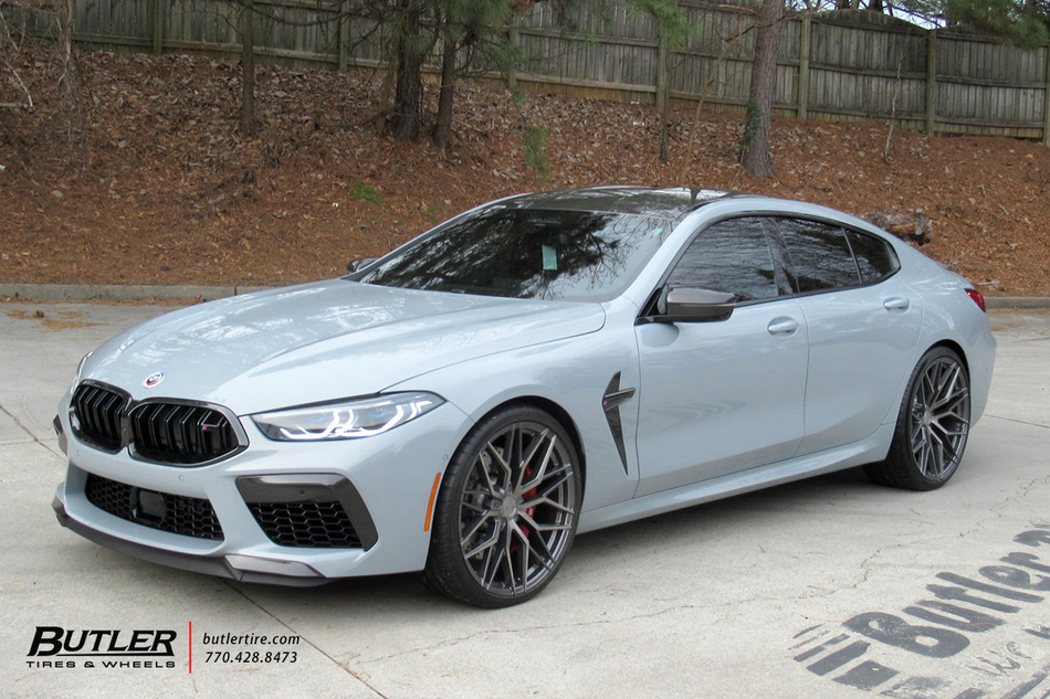 BMW M8 Gran Coupe with 22in Avant Garde M520R Wheels exclusively from ...