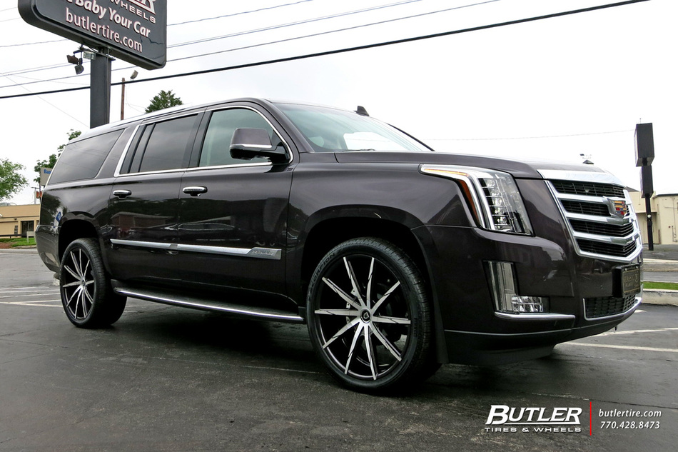 Cadillac Escalade with 24in Lexani CSS15 Wheels exclusively from Butler ...