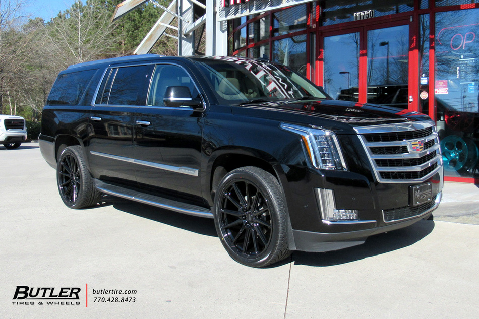 Cadillac Escalade with 24in Vossen HF6-1 Wheels exclusively from Butler ...