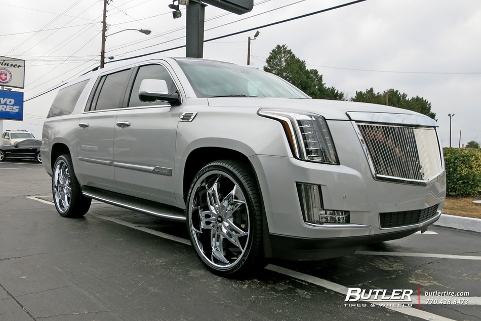 Cadillac Escalade with 26in Lexani Tristo Wheels exclusively from ...