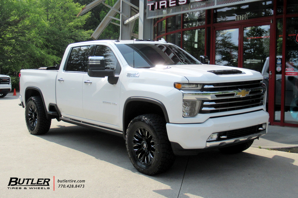 Chevrolet Silverado with 20in Fuel Flame Wheels exclusively from Butler ...