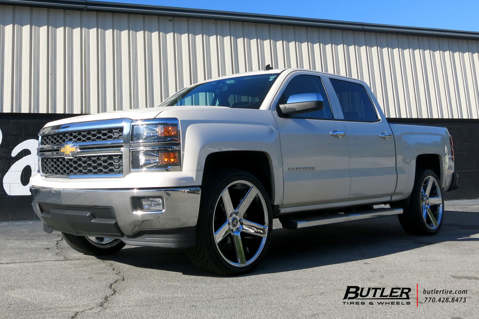 Chevrolet Silverado with 24in DUB Baller Wheels exclusively from Butler ...