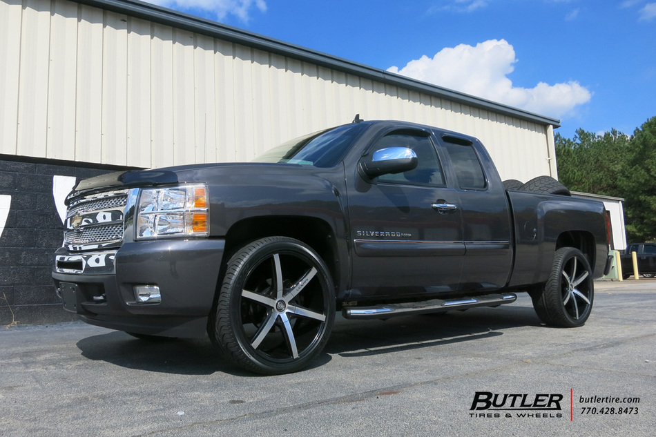 Chevrolet Silverado with 24in Lexani R-Six Wheels exclusively from ...