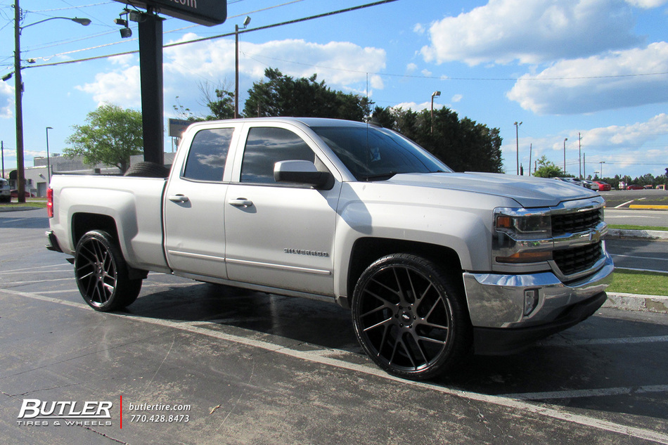 Chevrolet Silverado with 26in Status Juggernaut Wheels exclusively from ...
