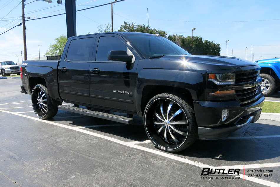 Chevrolet Silverado with 28in Lexani LSS10 Wheels exclusively from ...