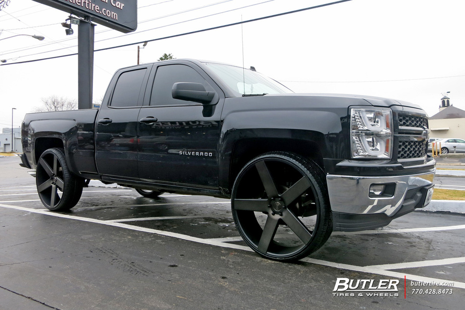 Chevrolet Silverado with 30in DUB Baller Wheels exclusively from Butler ...