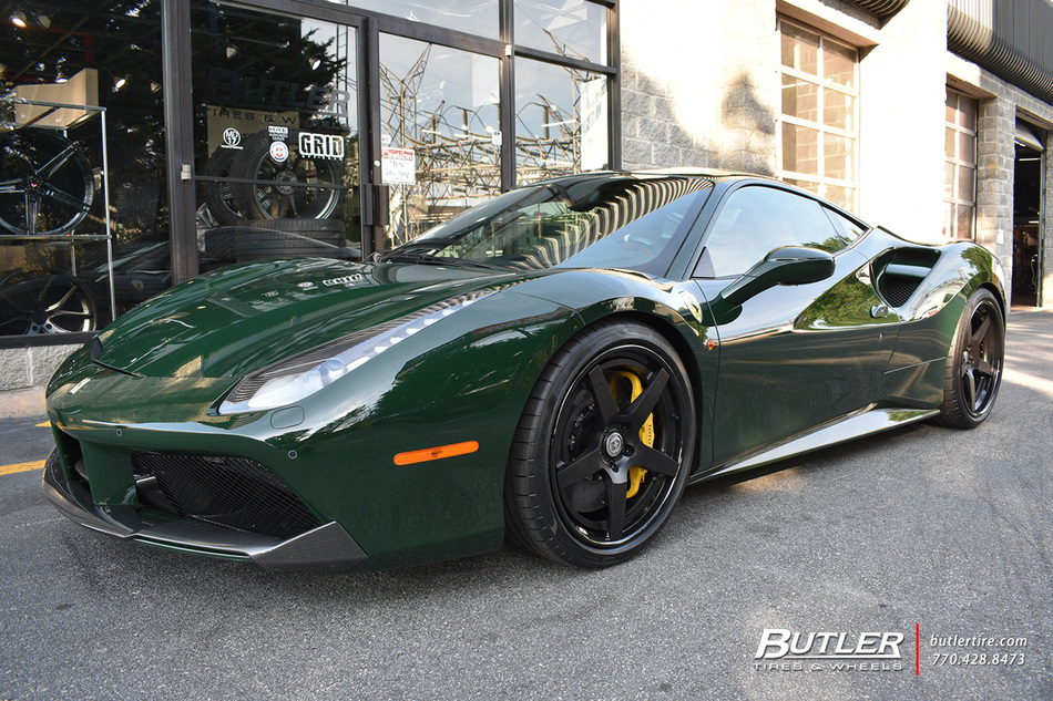 Ferrari 488 GTB with 21in HRE RS105 Wheels exclusively from Butler ...