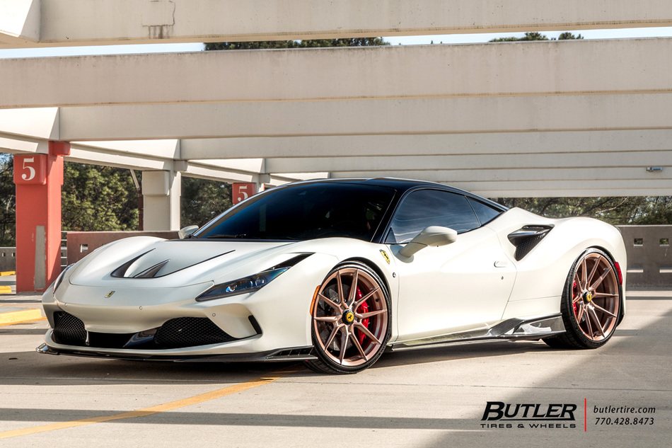 Ferrari F8 with 22in Novitec NF10 Wheels exclusively from Butler Tires ...