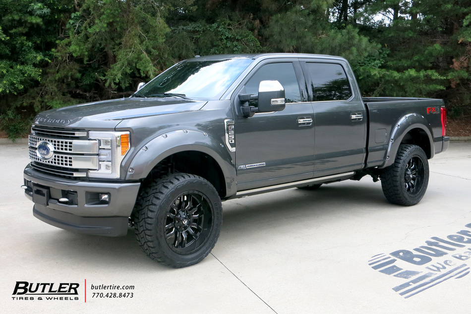Ford F250 with 22in Fuel Sledge Wheels exclusively from Butler Tires ...