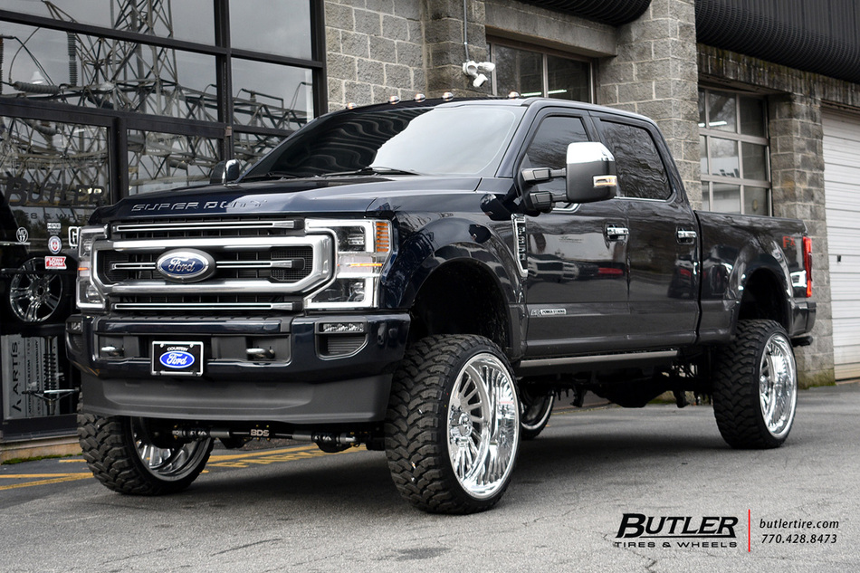 Ford F350 with 26in American Force Sabre Wheels exclusively from Butler ...