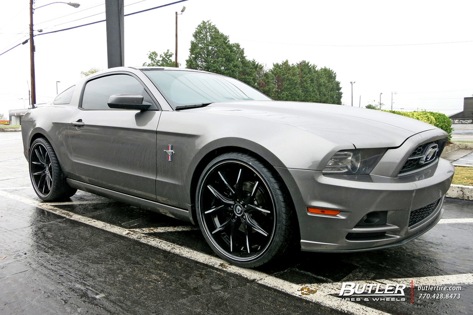 Ford Mustang with 22in Lexani R-Twelve Wheels exclusively from Butler ...