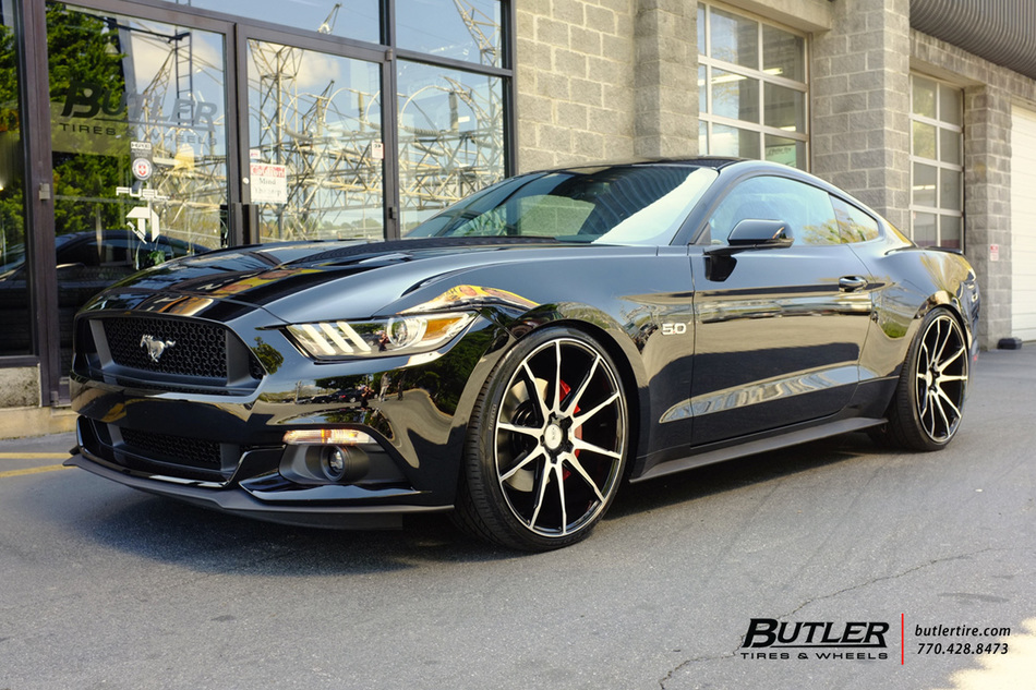 Ford Mustang with 22in Savini BM12 Wheels exclusively from Butler Tires ...