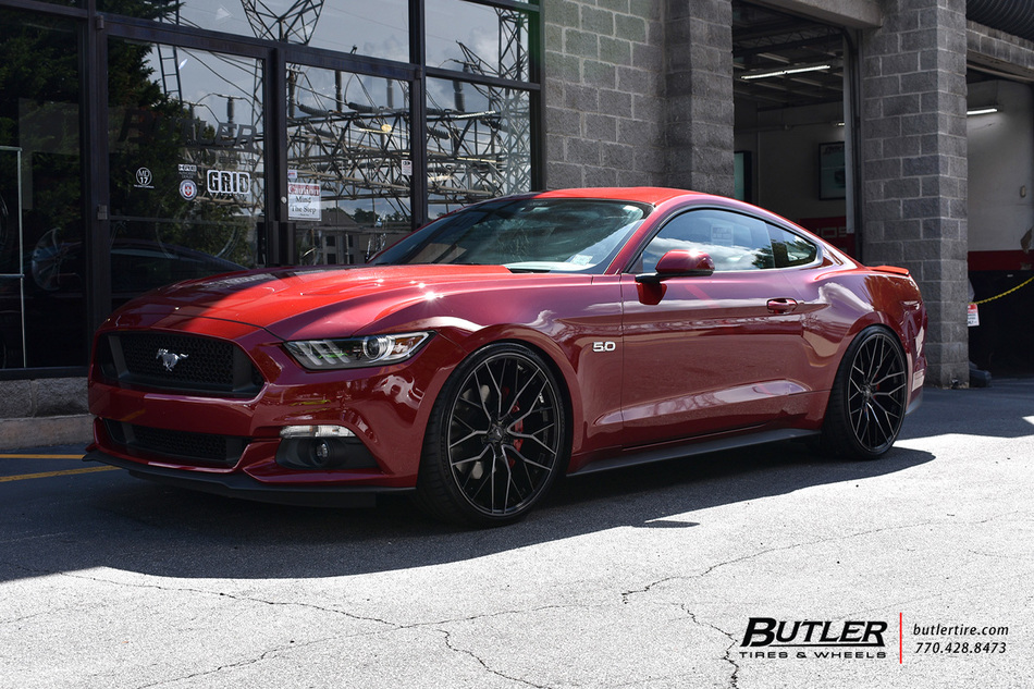 Ford Mustang with 22in Savini SV-F2 Wheels exclusively from Butler ...