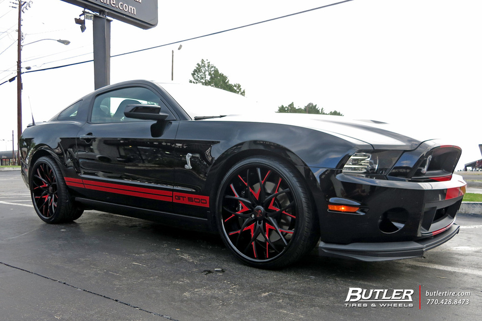 Ford Mustang with 22in Savini SV57c Wheels exclusively from Butler ...
