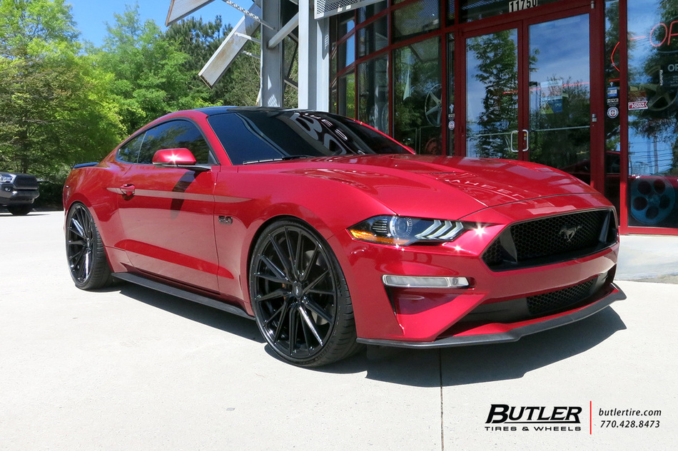 Ford Mustang with 22in Vossen HF-4T Wheels exclusively from Butler ...