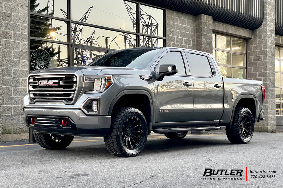 GMC Sierra with 20in Black Rhino Pinnacle Wheels exclusively from ...