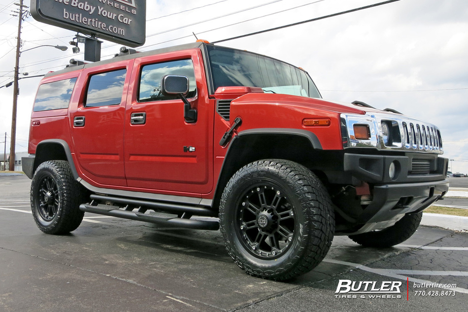 Hummer H2 with 20in Black Rhino Rockwell Wheels exclusively from Butler ...
