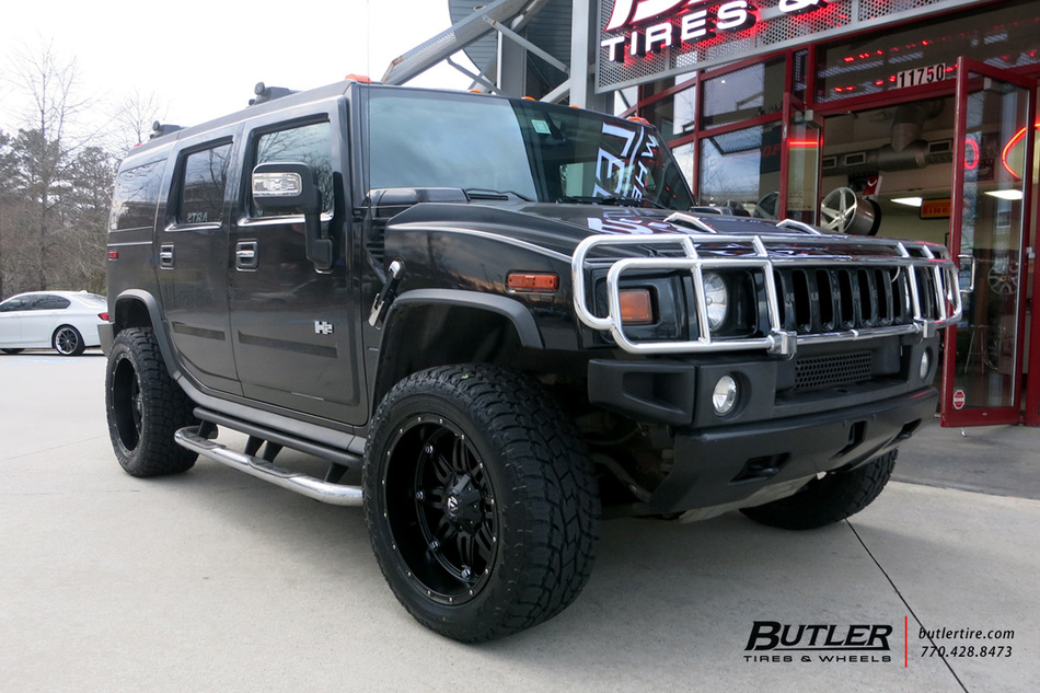 Hummer H2 with 22in Fuel Hostage Wheels exclusively from Butler Tires ...