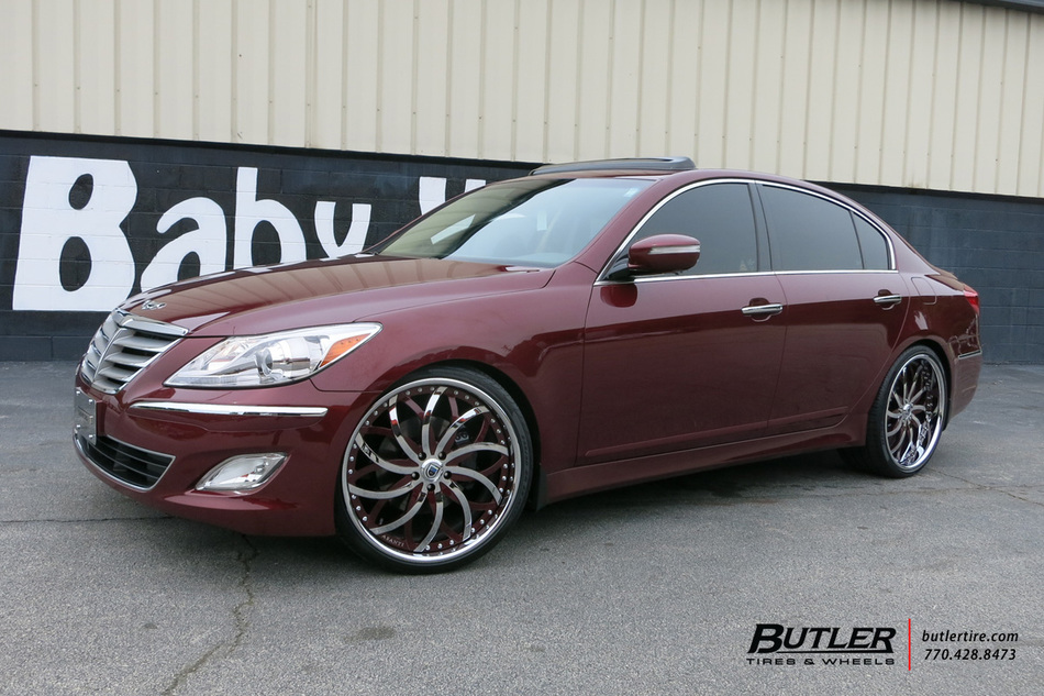 Hyundai Genesis with 22in Asanti AF812 Wheels exclusively from Butler ...