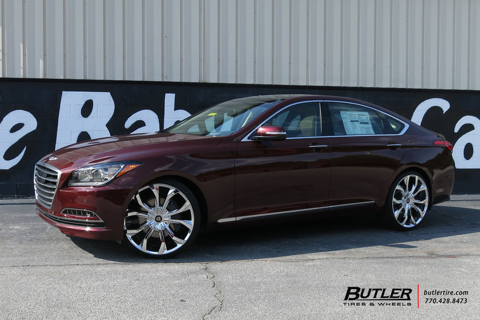 Hyundai Genesis with 22in Lexani Lust Wheels exclusively from Butler ...
