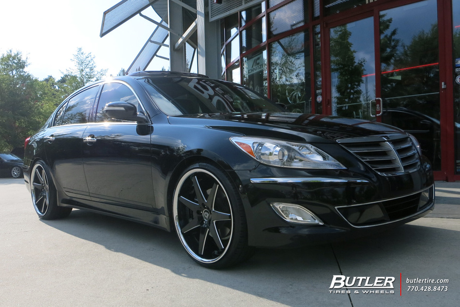 Hyundai Genesis with 22in Lexani R-Seventeen Wheels exclusively from ...