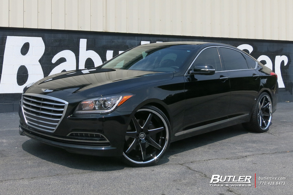 Hyundai Genesis with 22in Lexani R-Seventeen Wheels exclusively from ...