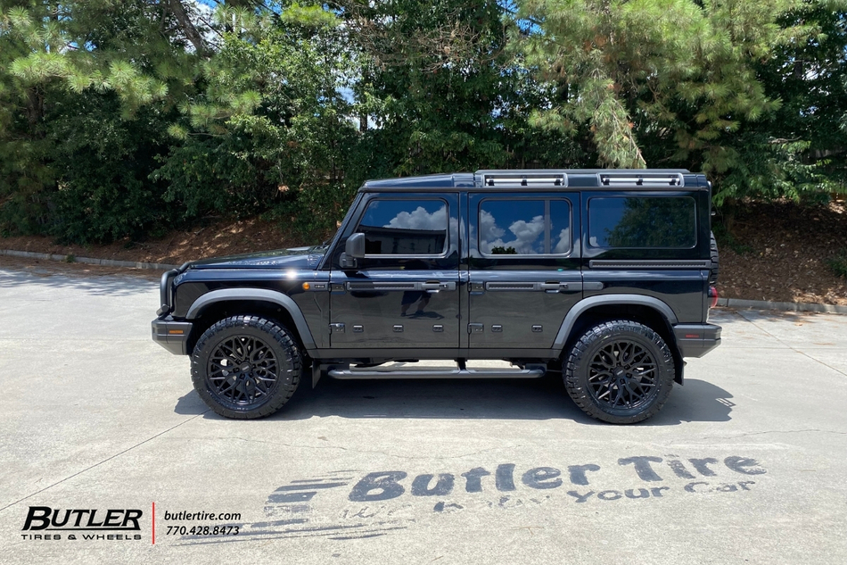 Ineos Grenadier with 20in VOSSEN HF6-3 SATIN BLK 33" Wheels exclusively ...