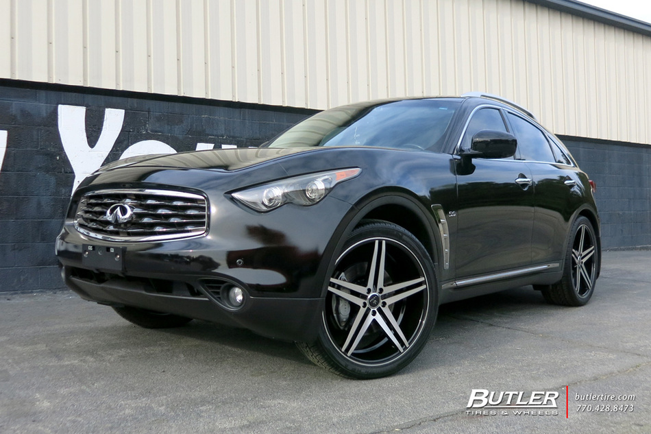 Infiniti FX50 with 22in Verde Parallax Wheels exclusively from Butler ...