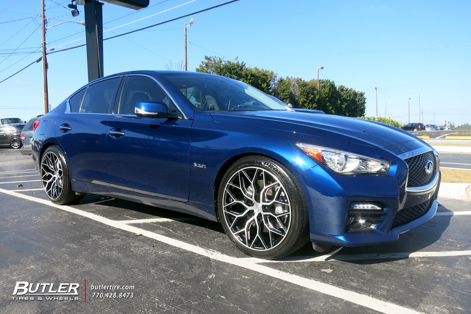Infiniti Q50 with 20in Vossen HF-2 Wheels exclusively from Butler Tires ...