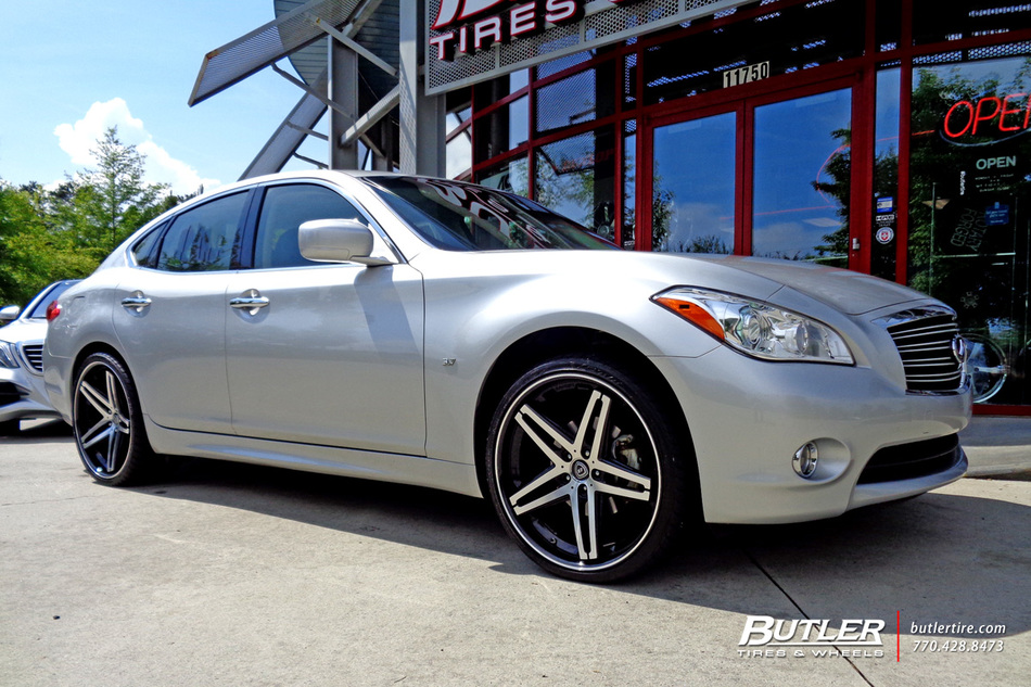 Infiniti Q70 with 22in Lexani R-Five Wheels exclusively from Butler ...