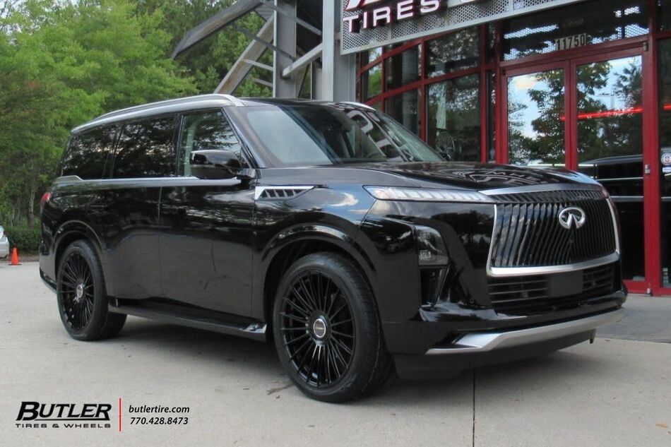 Infiniti QX80 with 24in Vossen HF8 Wheels exclusively from Butler Tires ...