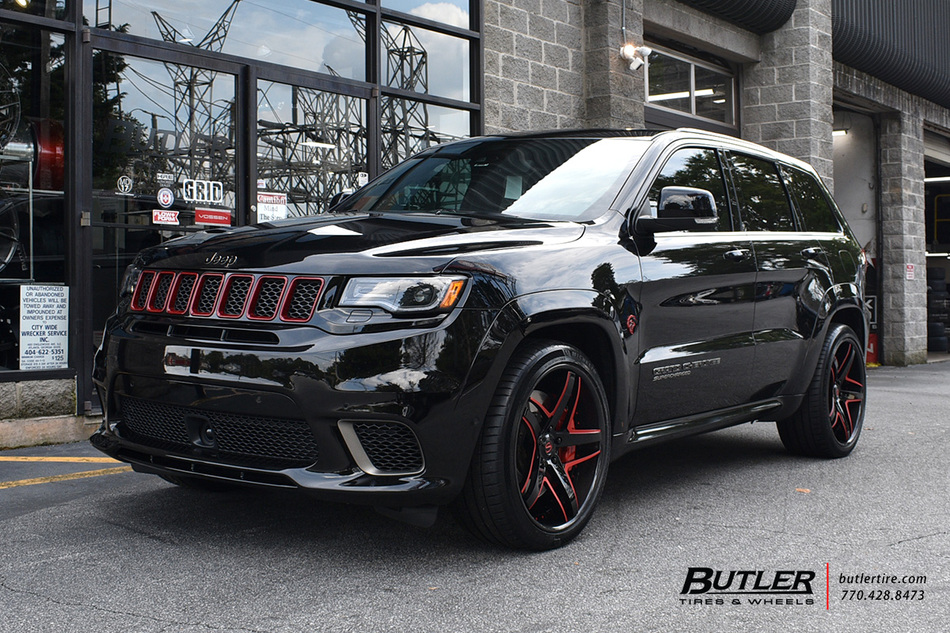 Jeep Grand Cherokee Trackhawk with 22in Savini SV9 Wheels exclusively ...