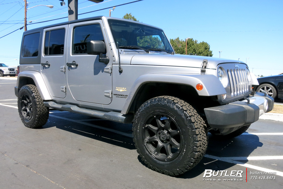 Jeep Wrangler with 18in Black Rhino Glamis Wheels exclusively from ...
