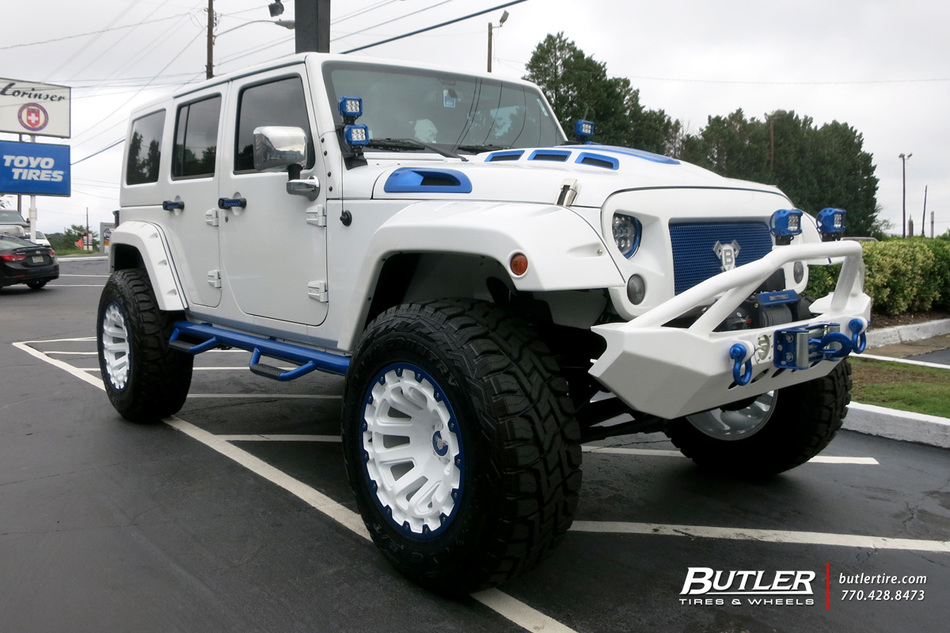 Jeep Wrangler with 20in Black Rhino Razorback Wheels exclusively from ...