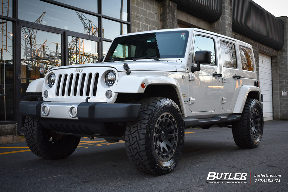 Jeep Wrangler with 20in Black Rhino Razorback Wheels exclusively from ...