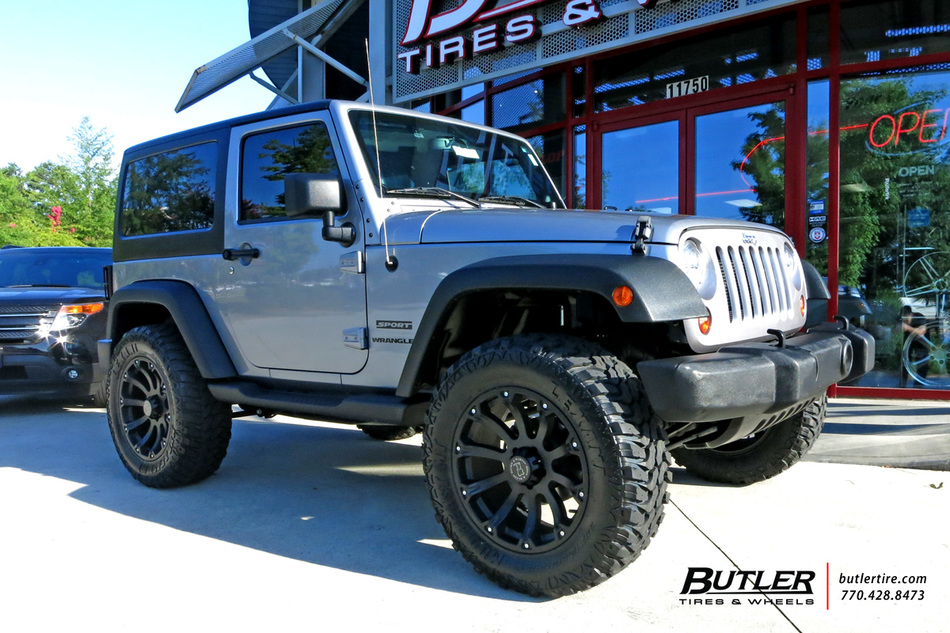 Jeep Wrangler with 20in Black Rhino Sidewinder Wheels exclusively from ...