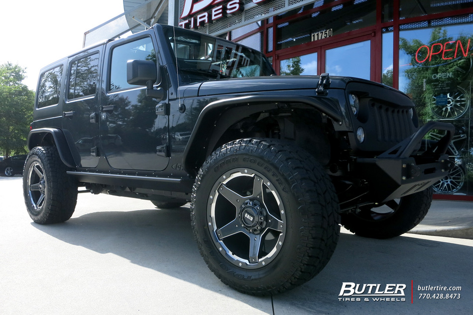 Jeep Wrangler with 20in Grid Offroad GD4 Wheels exclusively from Butler ...