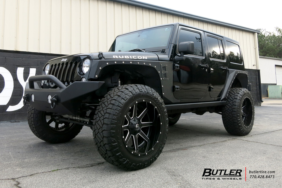 Jeep Wrangler with 22in Fuel Maverick Wheels exclusively from Butler ...