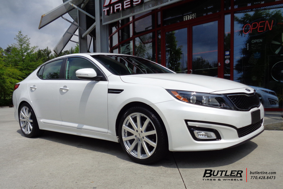 Kia Optima White Rims
